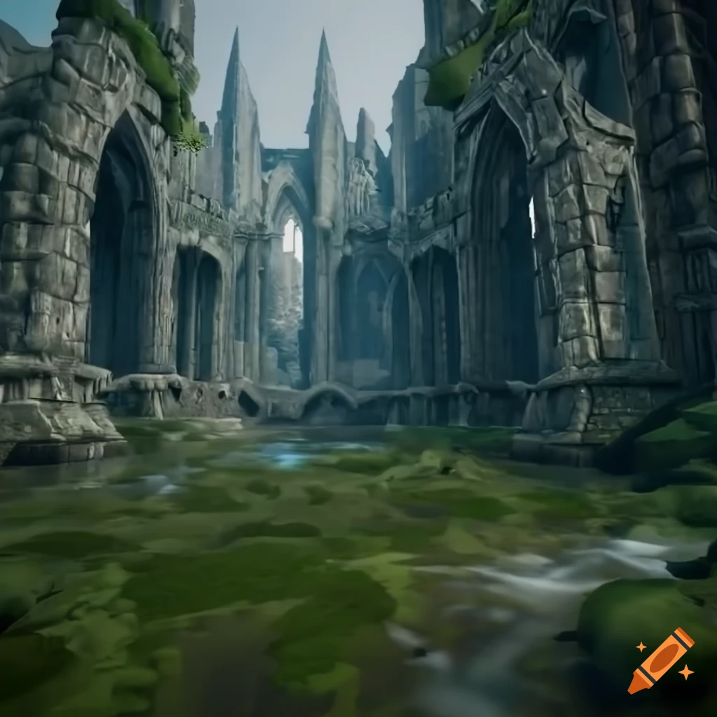 In the background between formation from above fantasy rpg game forest ...