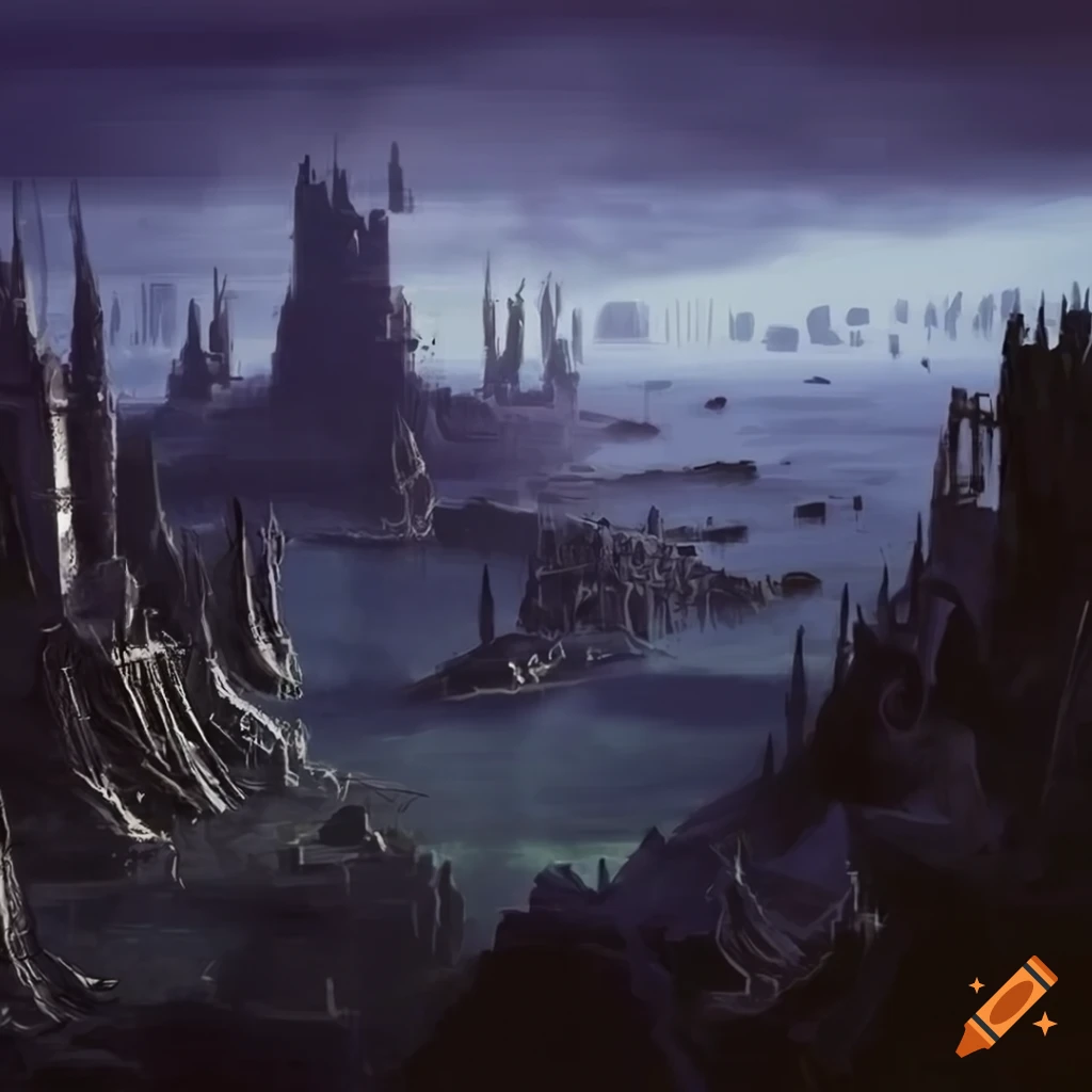 Retro sci-fi art, dark fantasy movie "the dark crystal" fantasy race ...