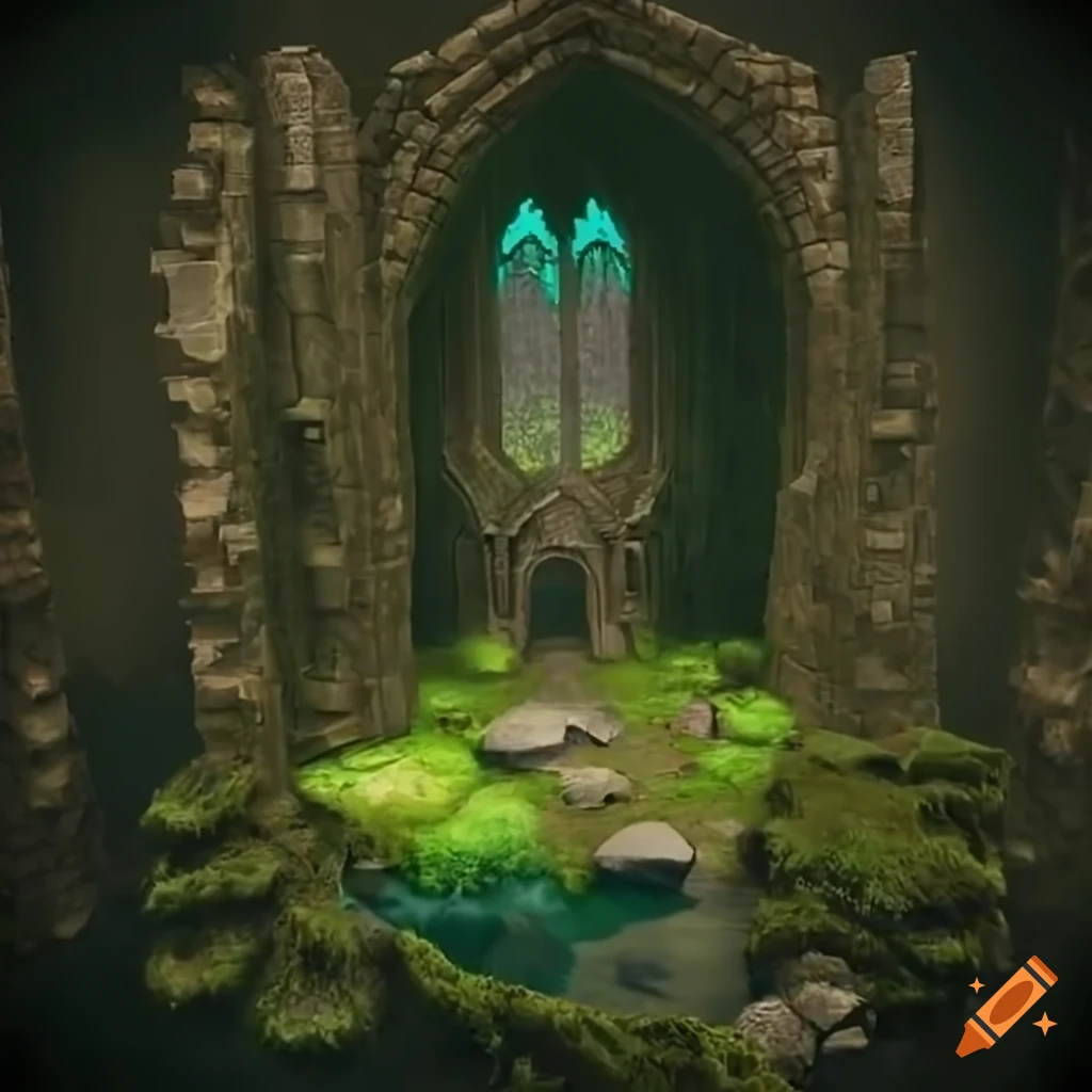 In the background between formation from above fantasy rpg game forest ...