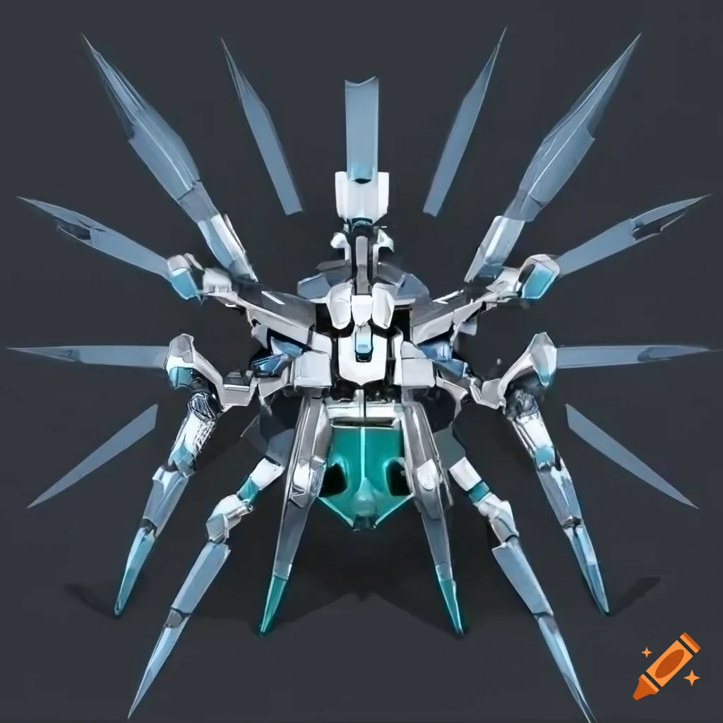 Robot spider,symmetrical design, _photo_real_subject_in_front_full_body ...