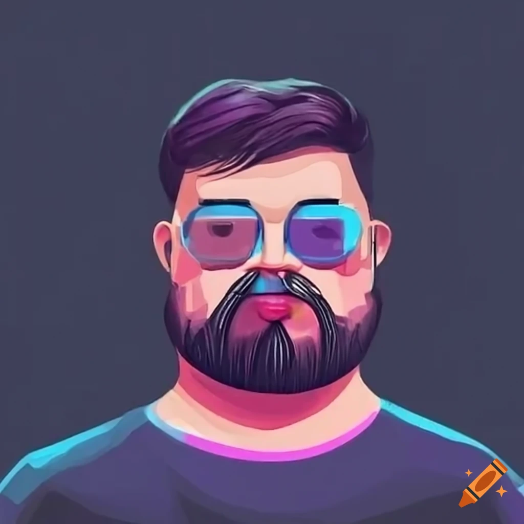 Fait moi une image avec un homme blanc gros de 150kg, cheveux brun ...