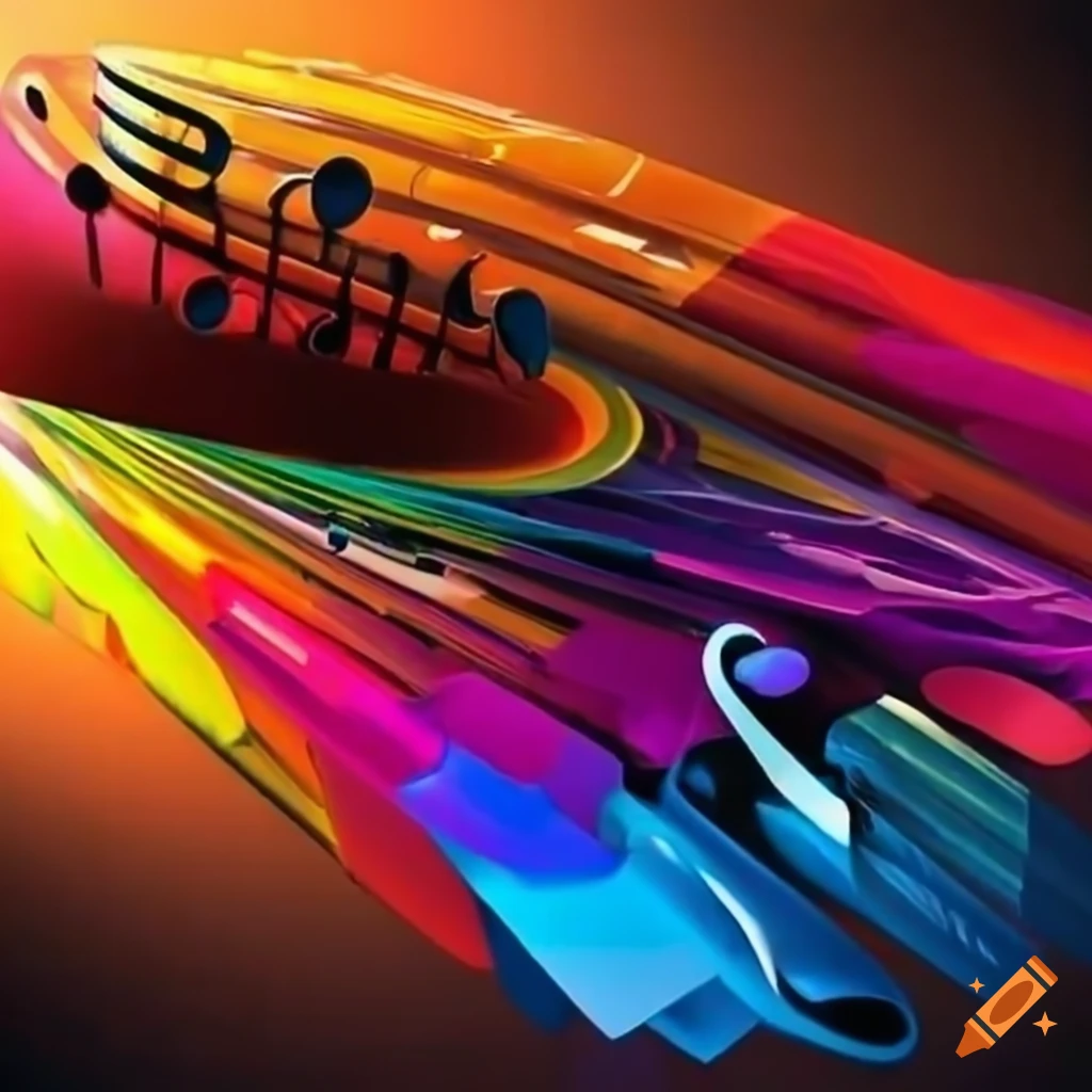 Live music with colors on Craiyon