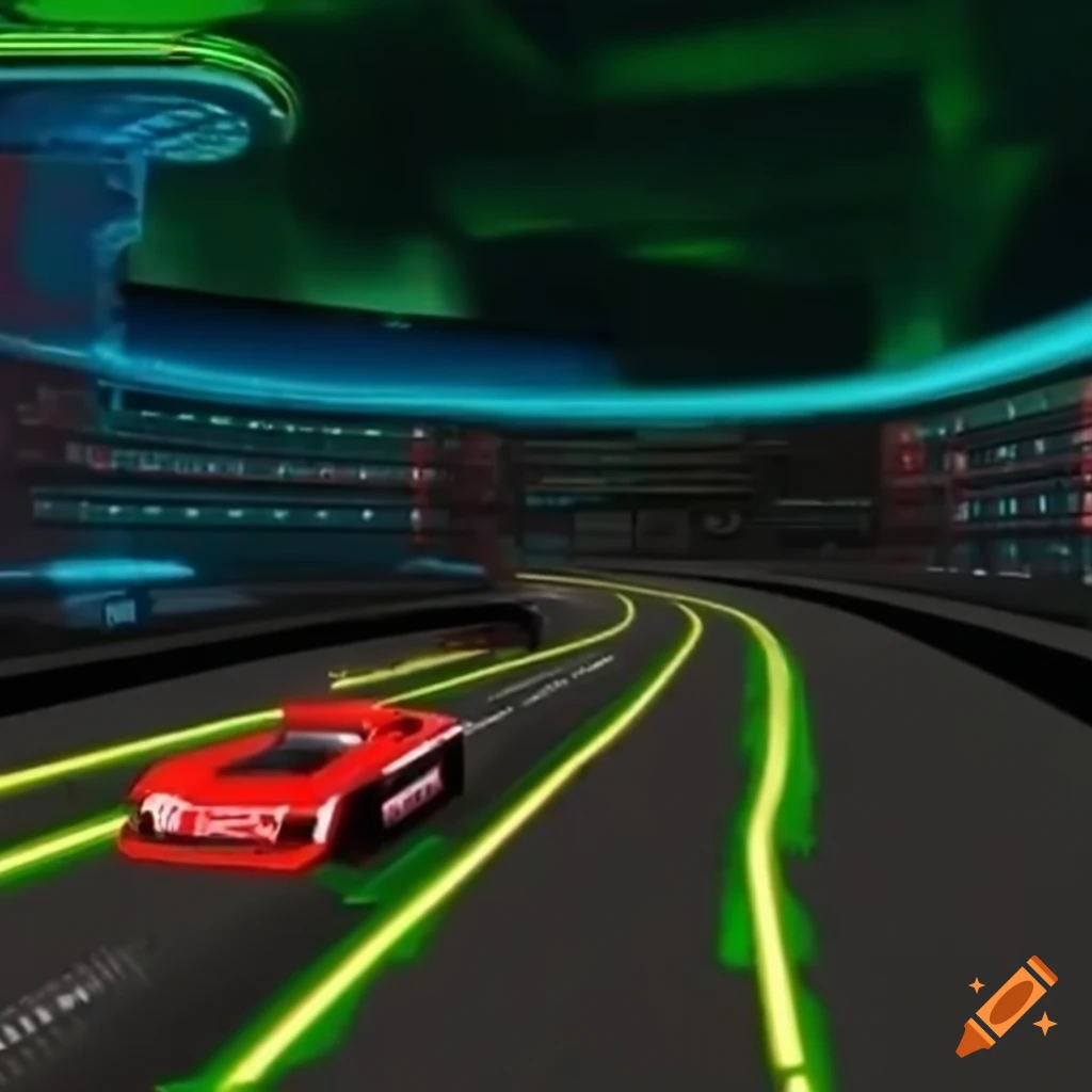 Server race tracks on Craiyon