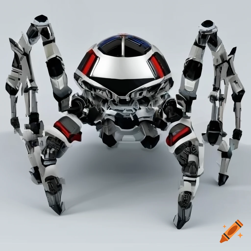 Robot spider,symmetrical design, _photo_real_subject_in_front_full_body ...