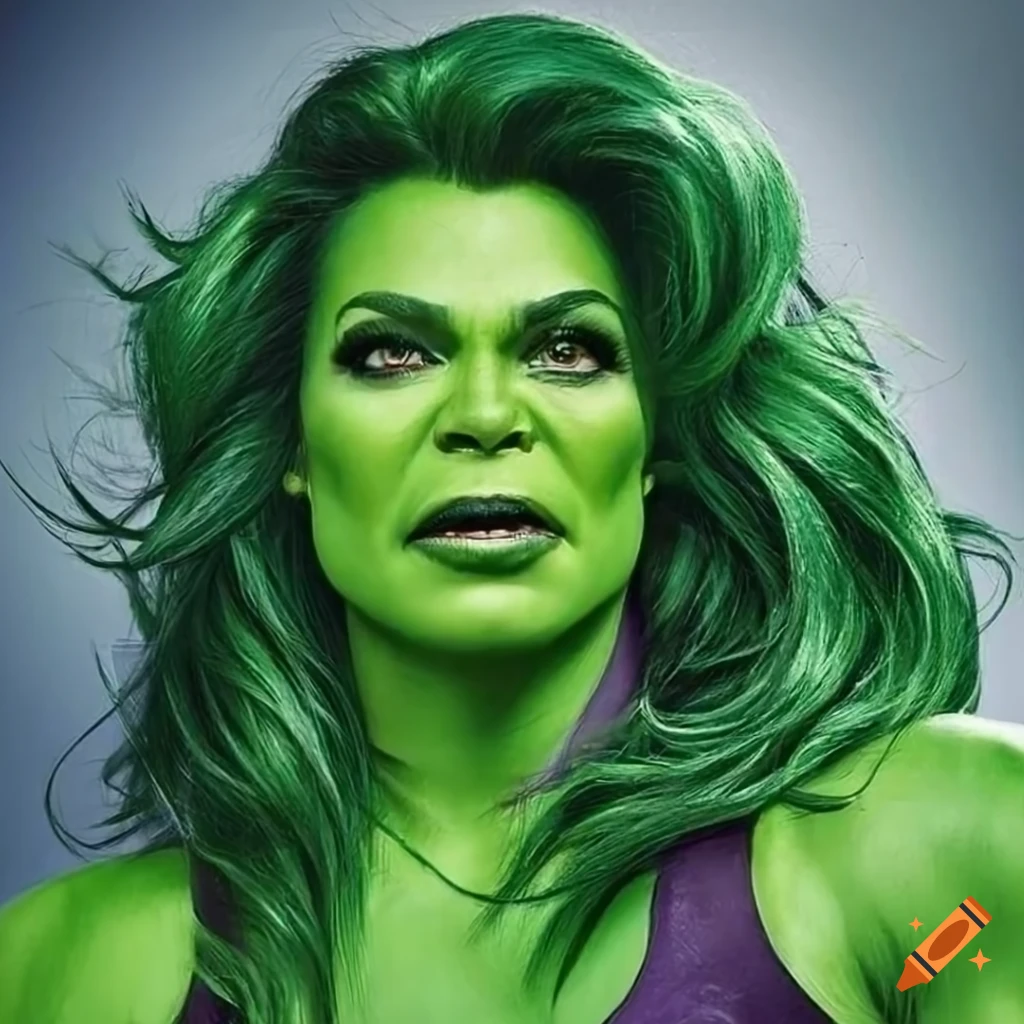 She-hulk made of ( halle b. + marina s. + salma h. + "the sensational ...