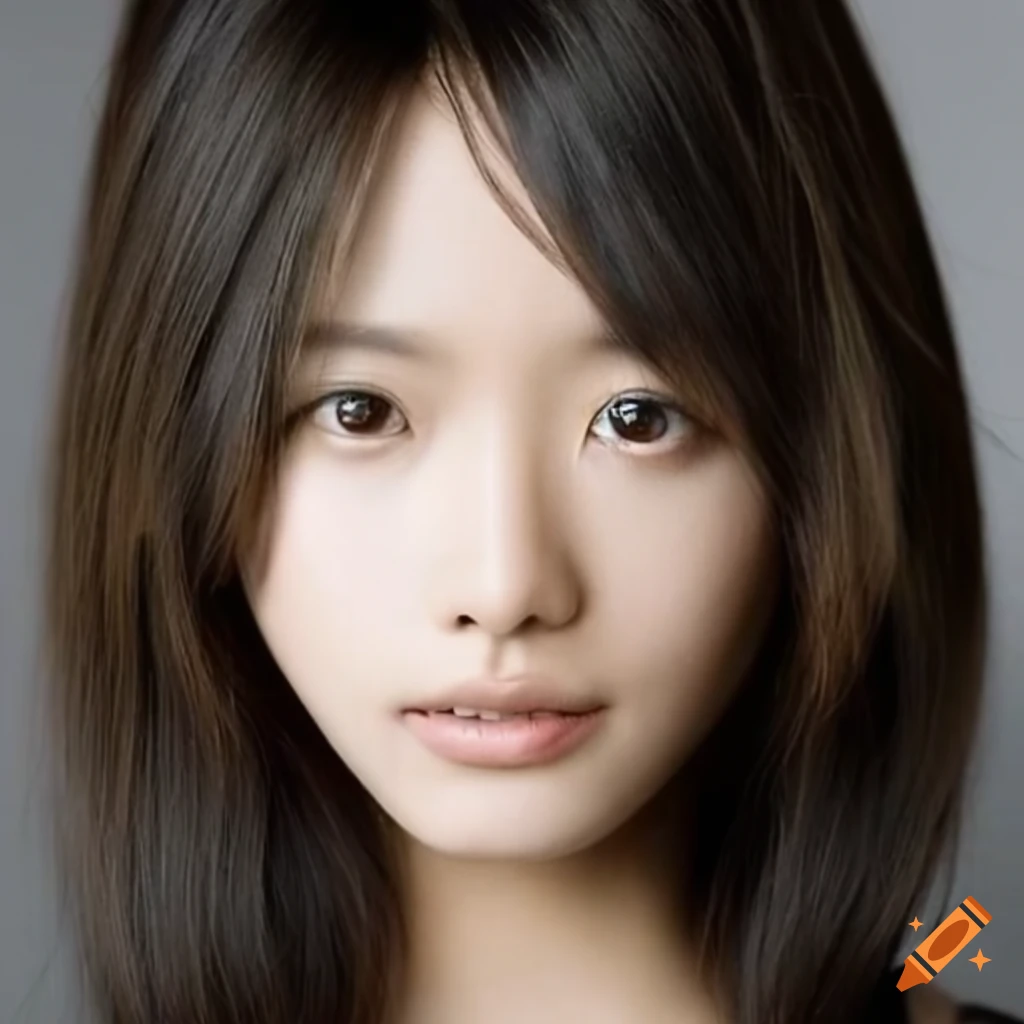 Woman, japanese, young, portrait, realistic face, realistic eyes