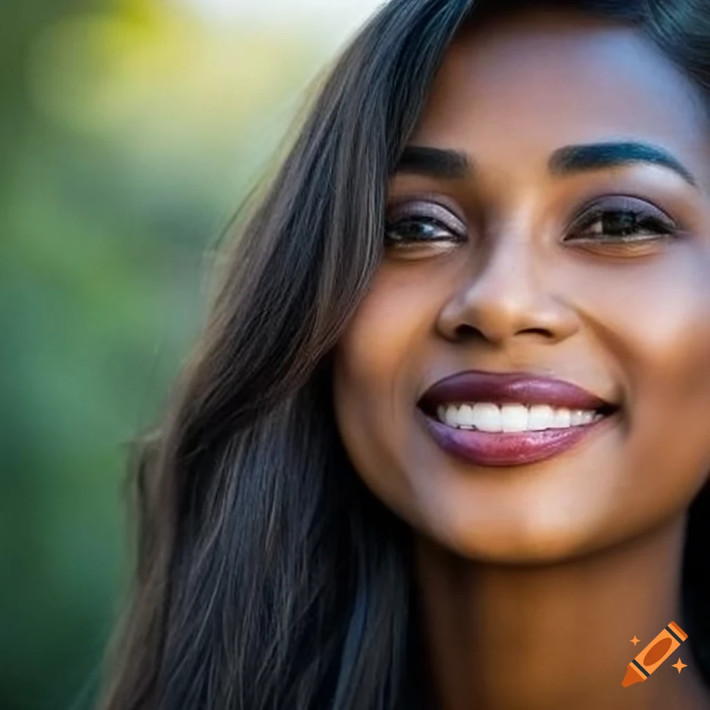 A portrait of a woman with captivating eyes