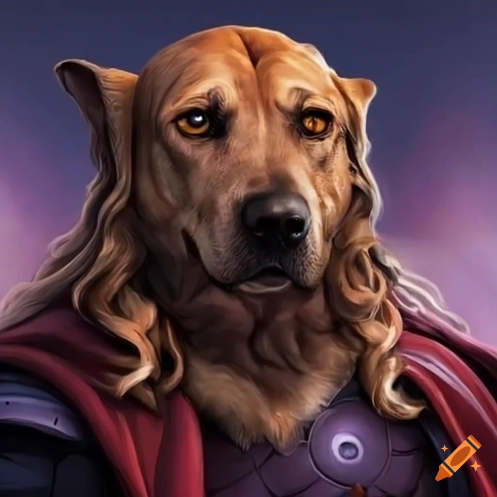 Thor as dog on Craiyon