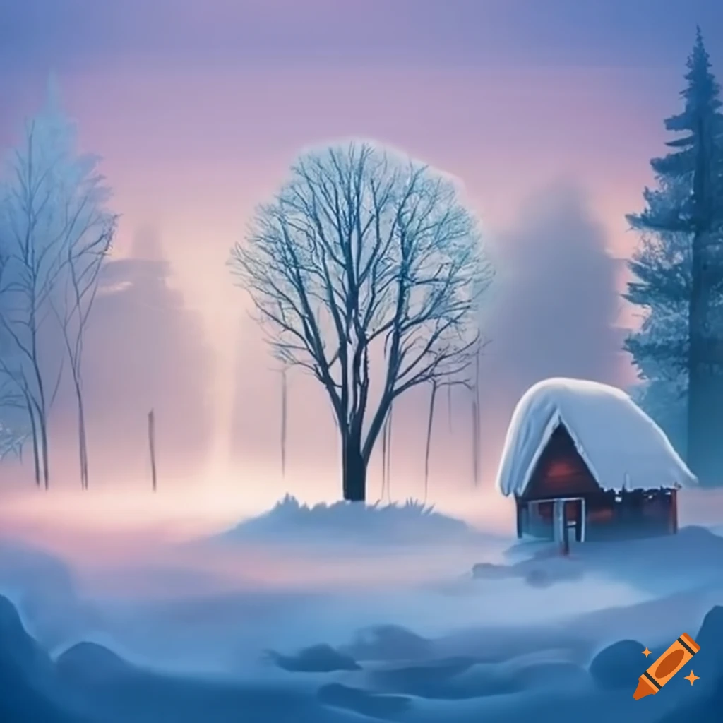 Cold winter scene