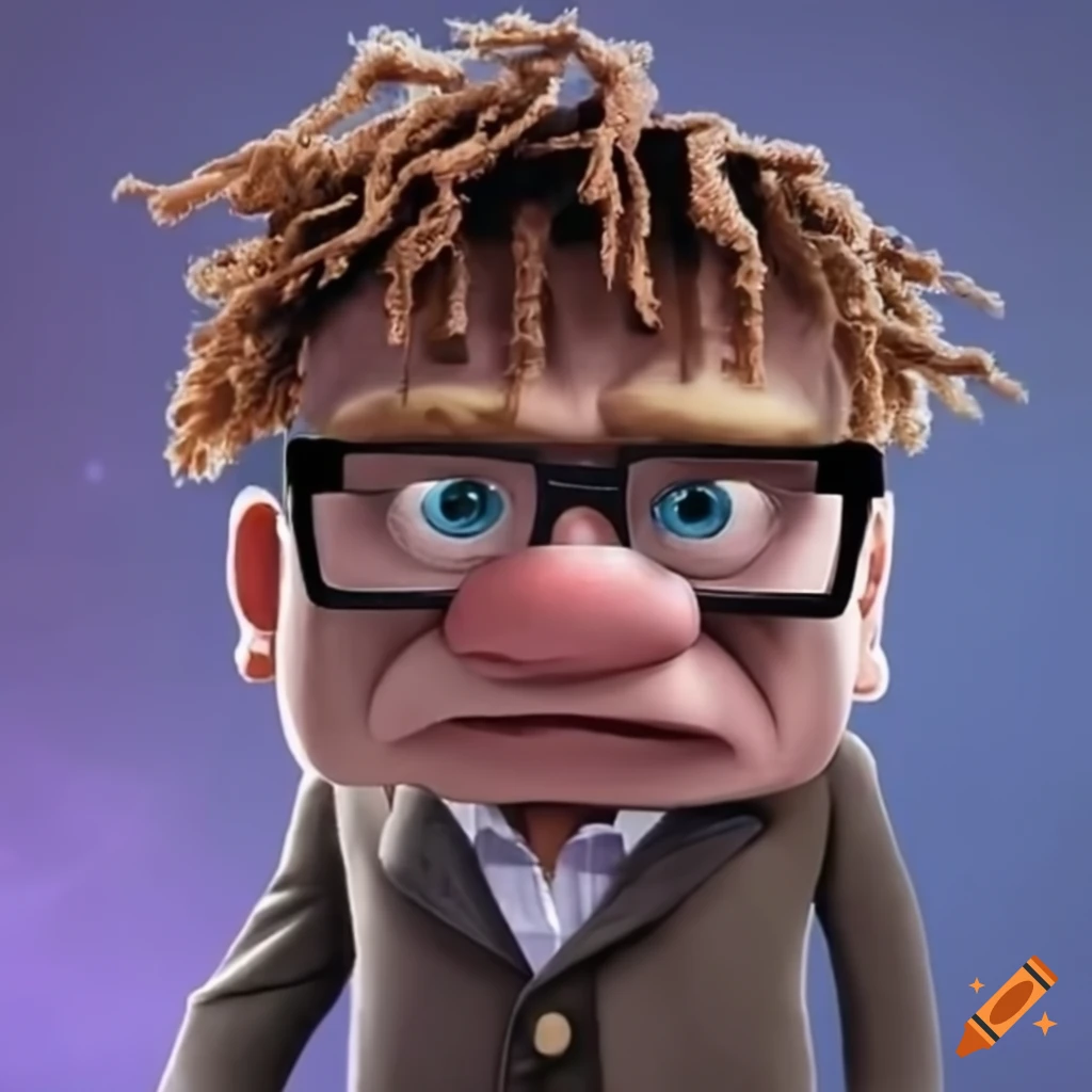Carl fredricksen as ksi on Craiyon