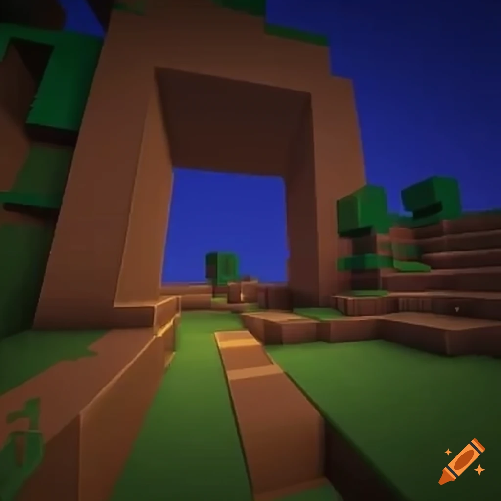 Minecraft earth ends on Craiyon