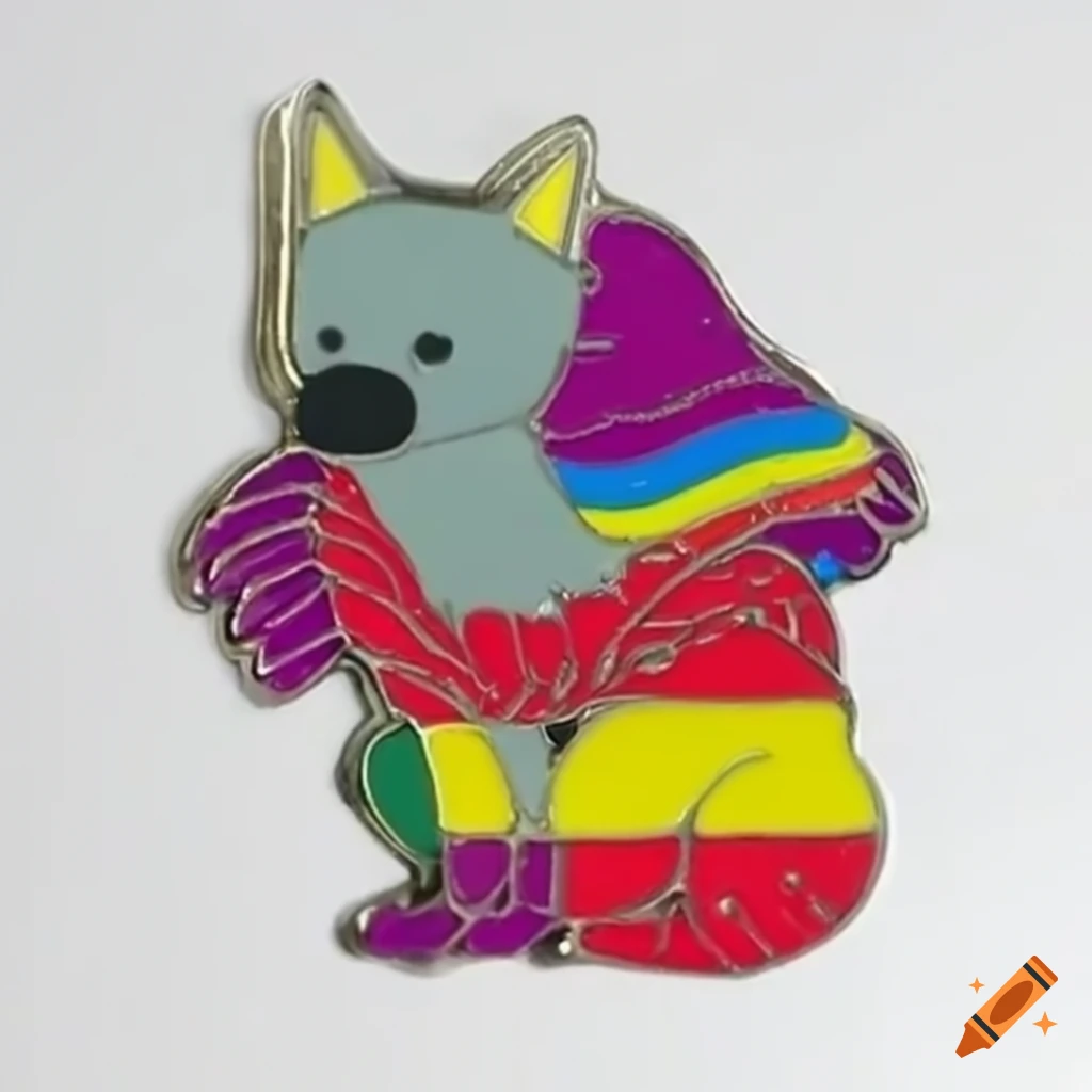 Lgbt pin animal