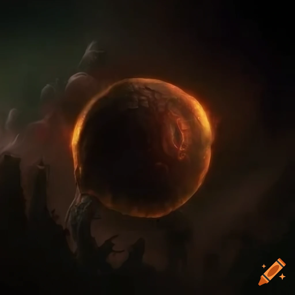 Star-spawn of cthulhu glowing high resolution on Craiyon