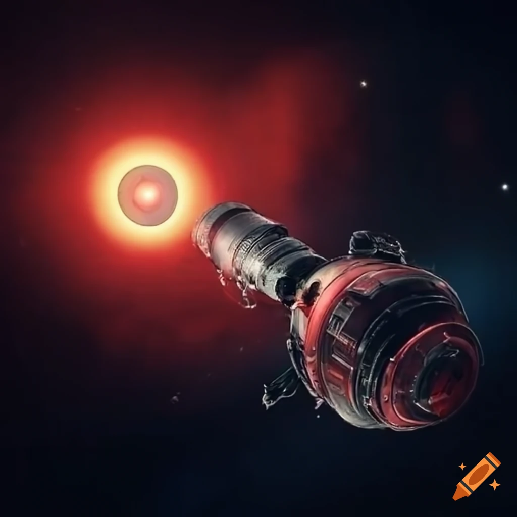 Red dwarf spaceship on Craiyon