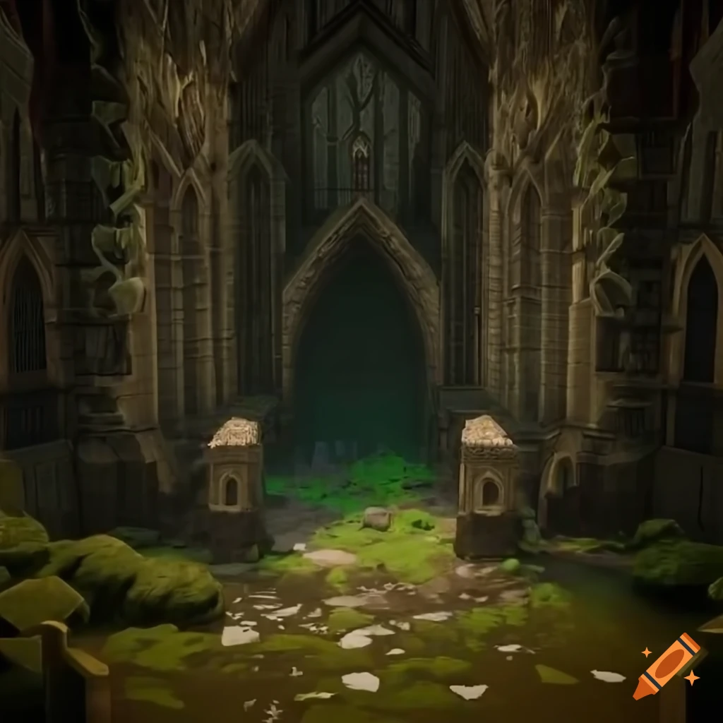 In the background between formation from above fantasy RPG game forest ...