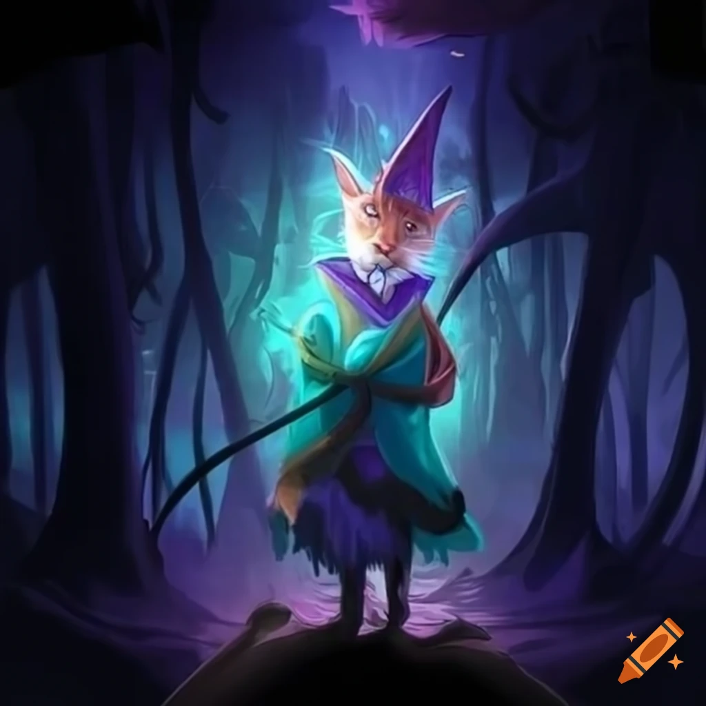 Wizard cat on Craiyon