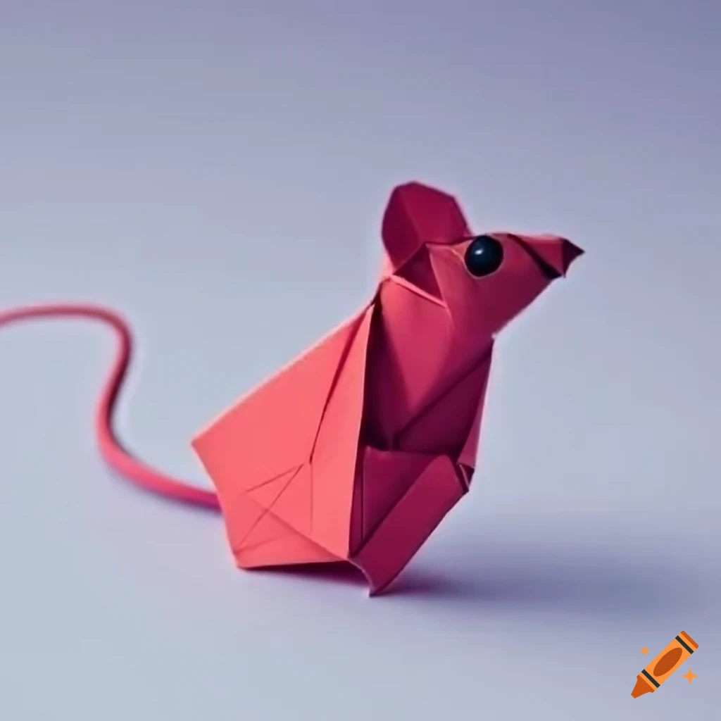 Origami mouse on Craiyon