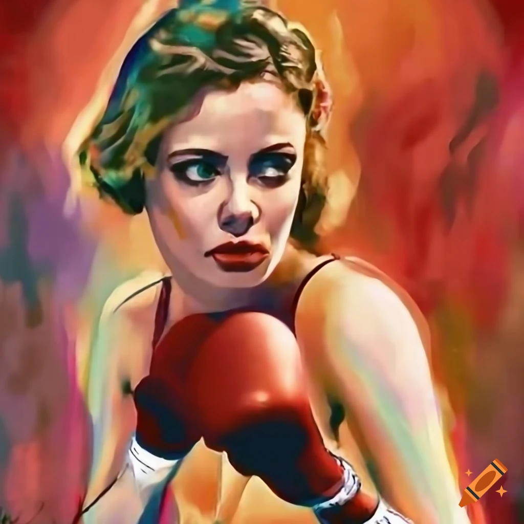 Gillian jacobs fights in a boxing match in a boxing ring, 1930s ...