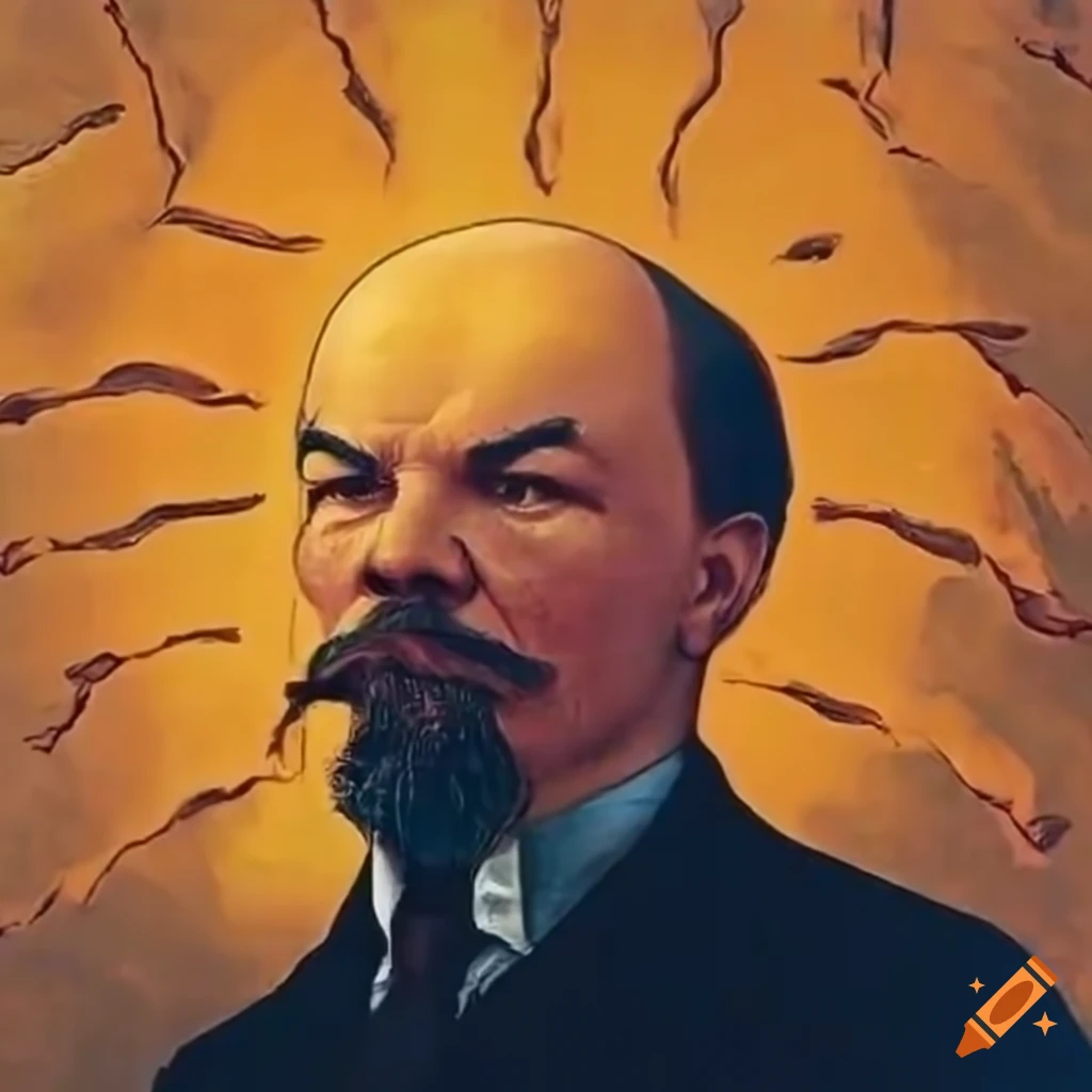 Lenin melted in the sun and turned into a liquid