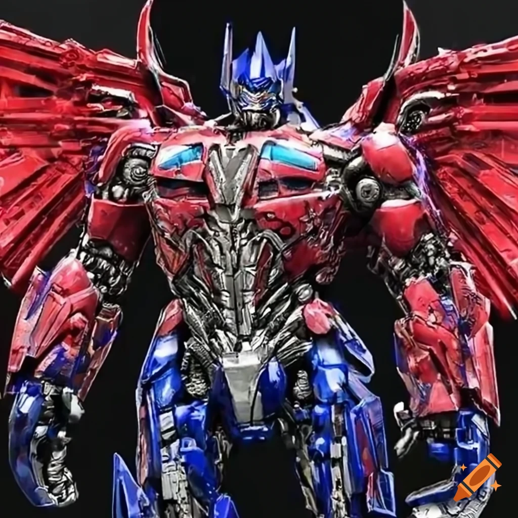 Real optimus prime con alas on Craiyon