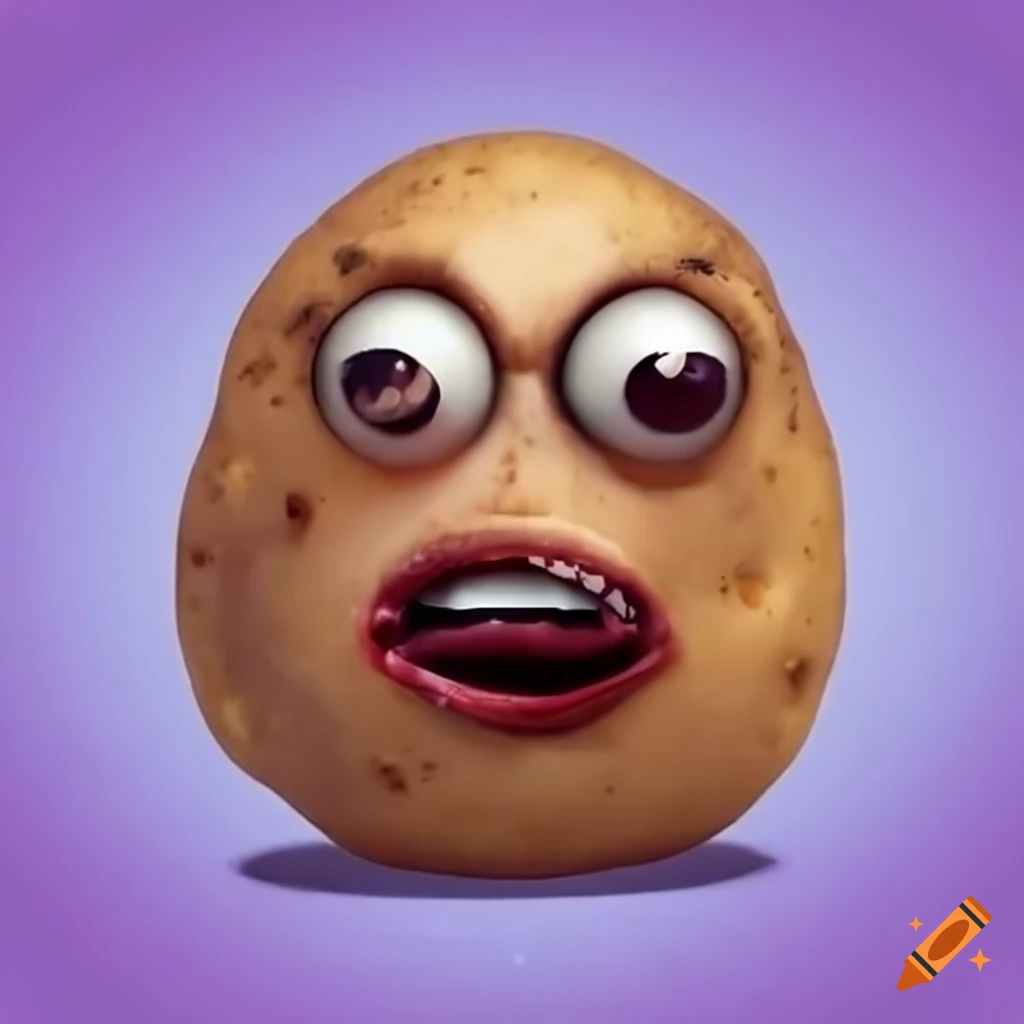 Pog face potato on Craiyon