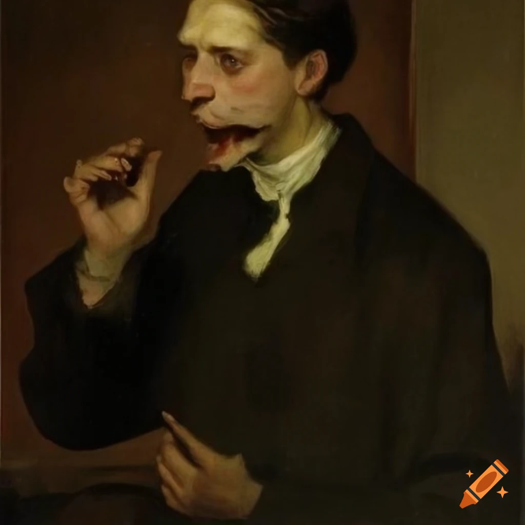 Frank duveneck dark shouting paintings