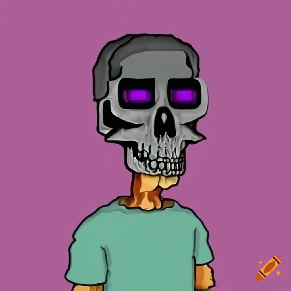 Skull nft pfp sunglasses