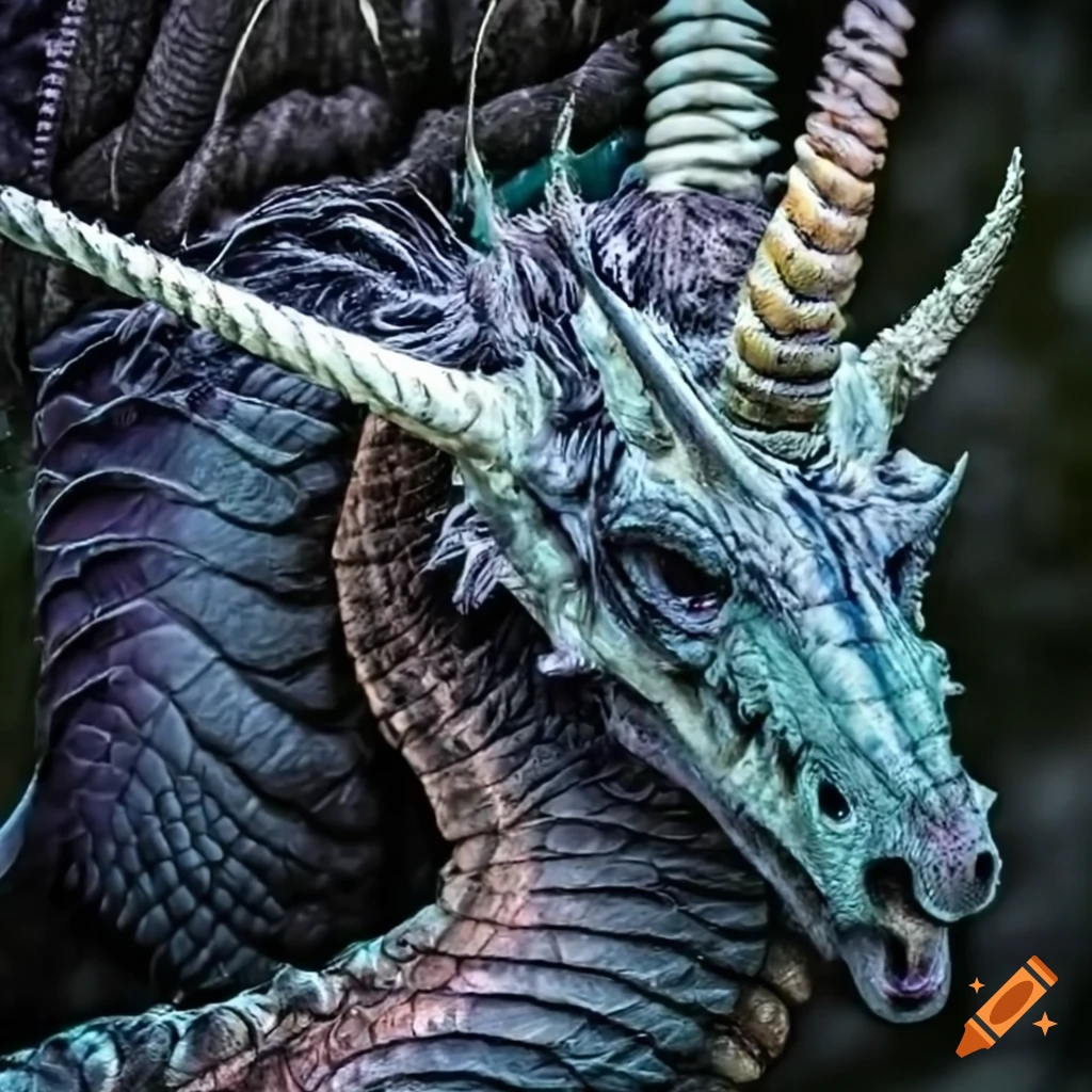 Unicorn dragon hybrid on Craiyon