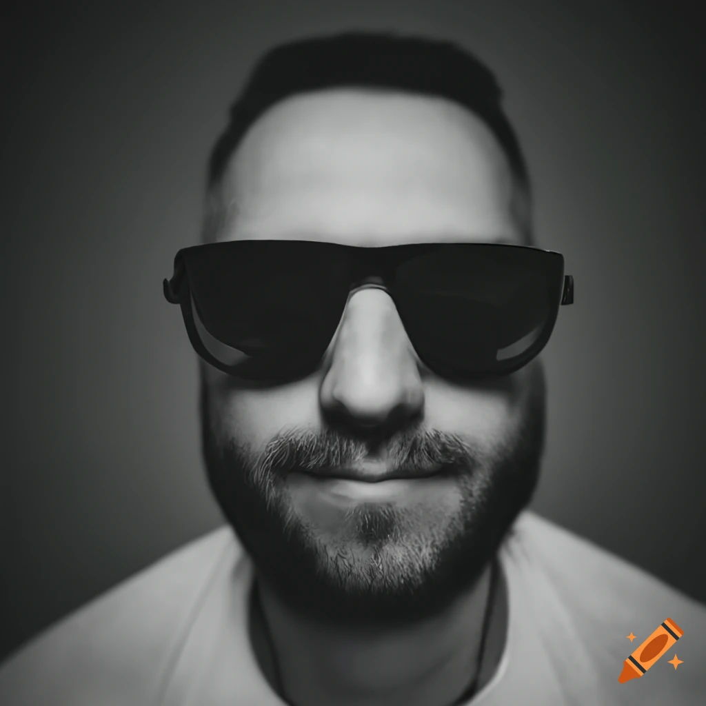 A confident man with sunglasses, suitable for a discord profile picture ...