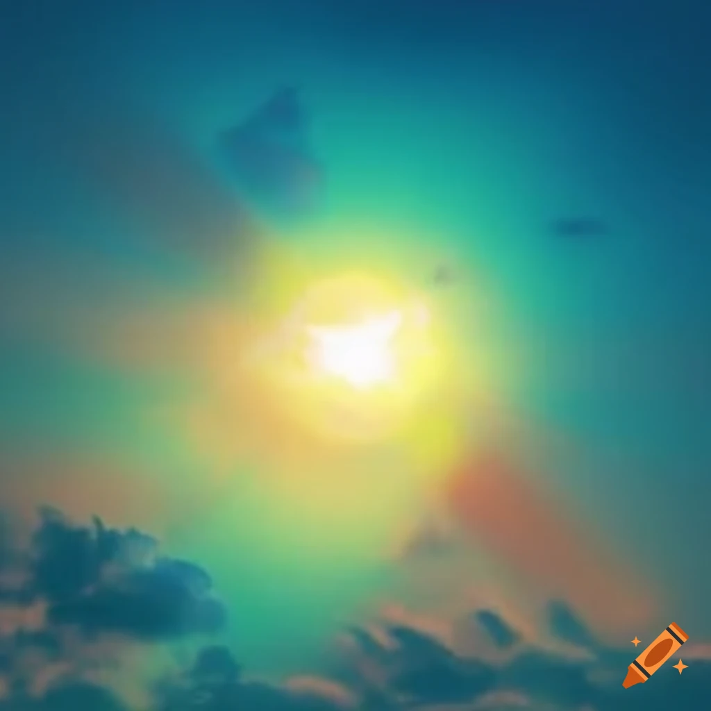 Bright sun on Craiyon