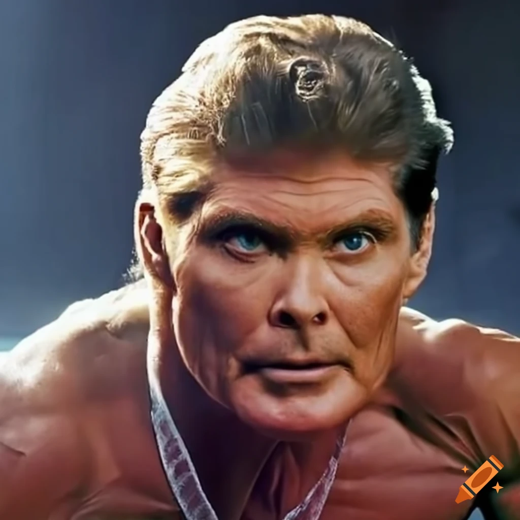 "david n. goliath" starring david hasselhoff as a giant bodybuilder on ...