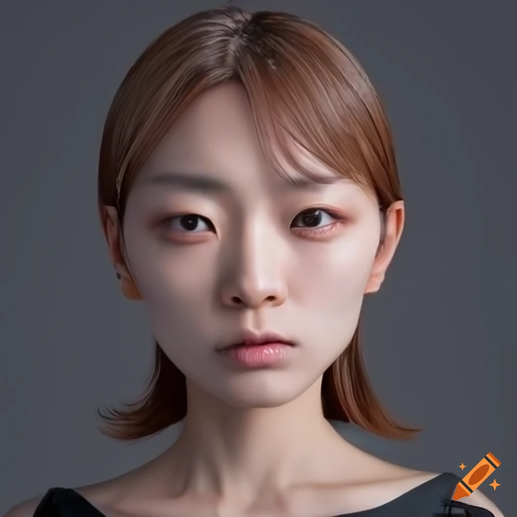Makima, Japanese, woman, young, realistic eyes, realistic features on ...