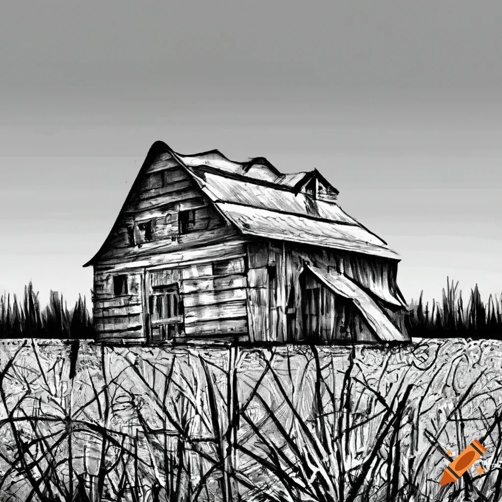 Old Farm Drawing