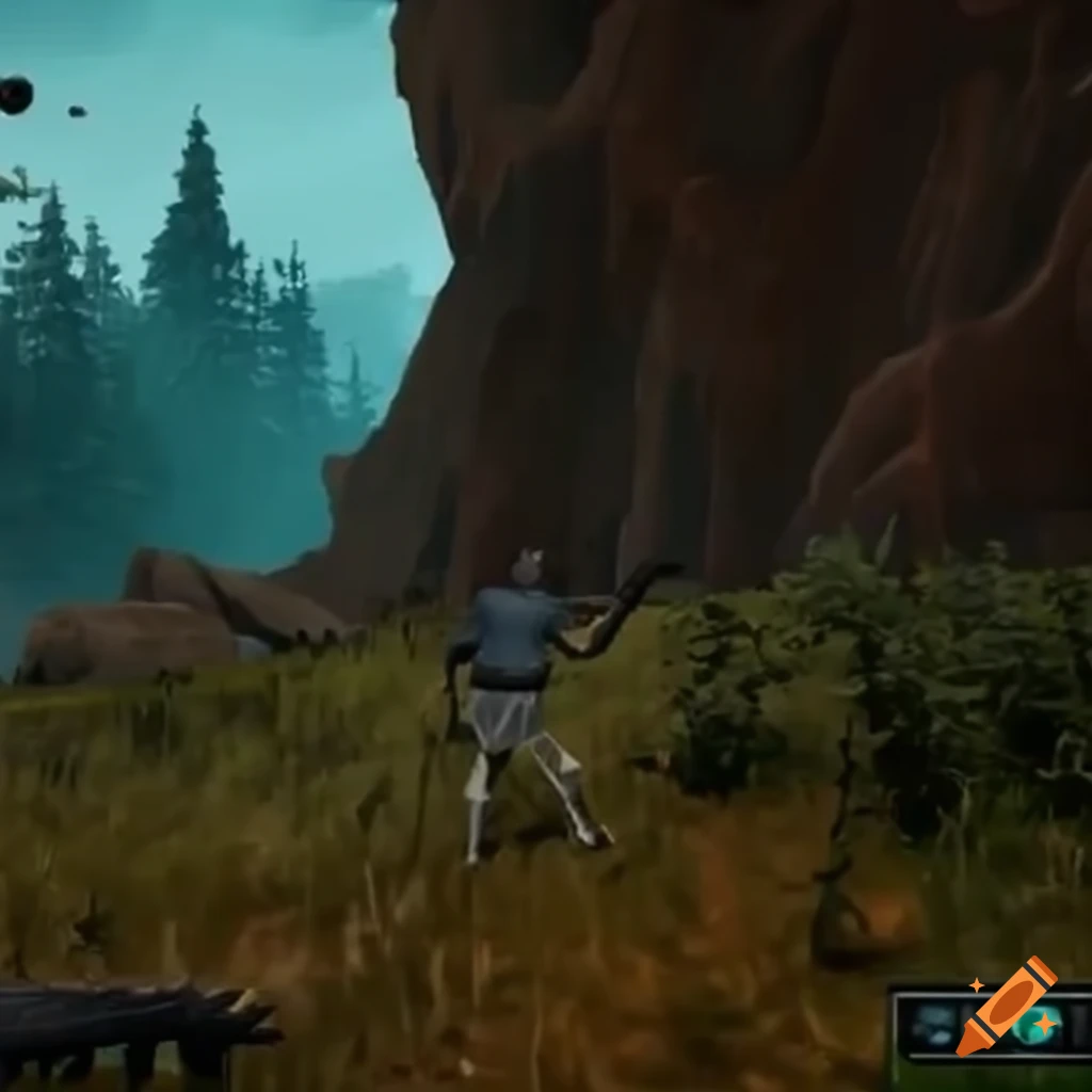 Open-world action-adventure game on Craiyon
