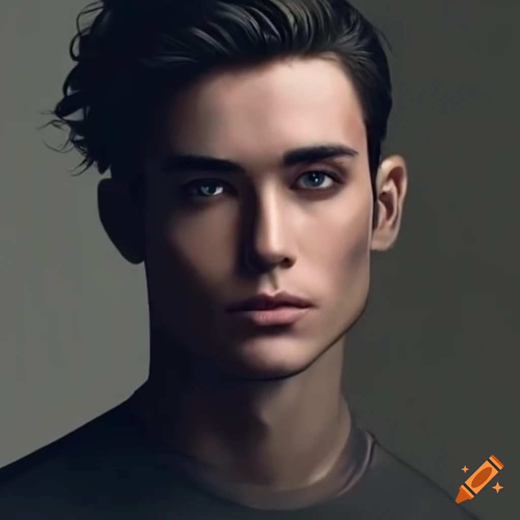 Tall dark hair handsome