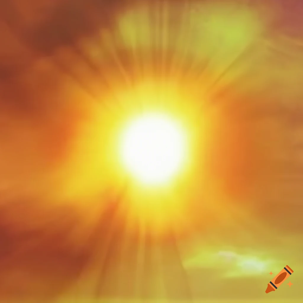 Bright sun on Craiyon