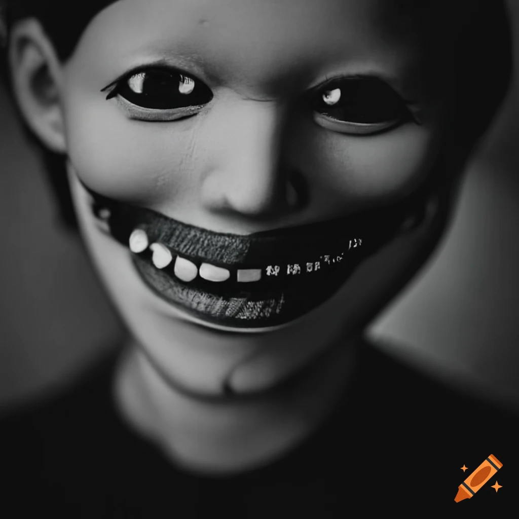 Creepy smile aphex twin as a vintage doll