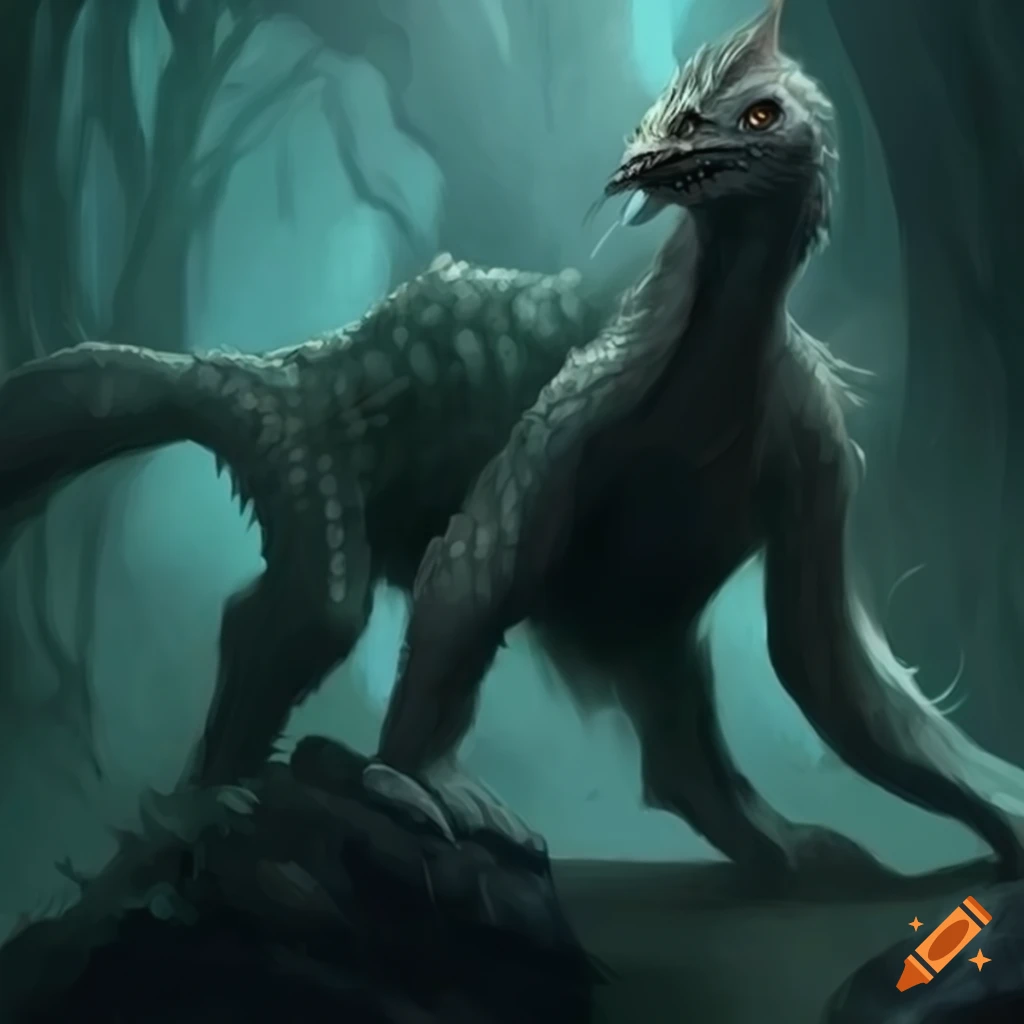 Beautiful creature concept art on Craiyon