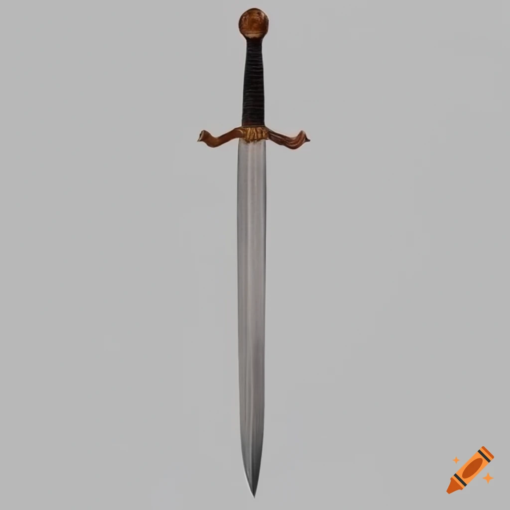 Icon medieval silver sword on Craiyon