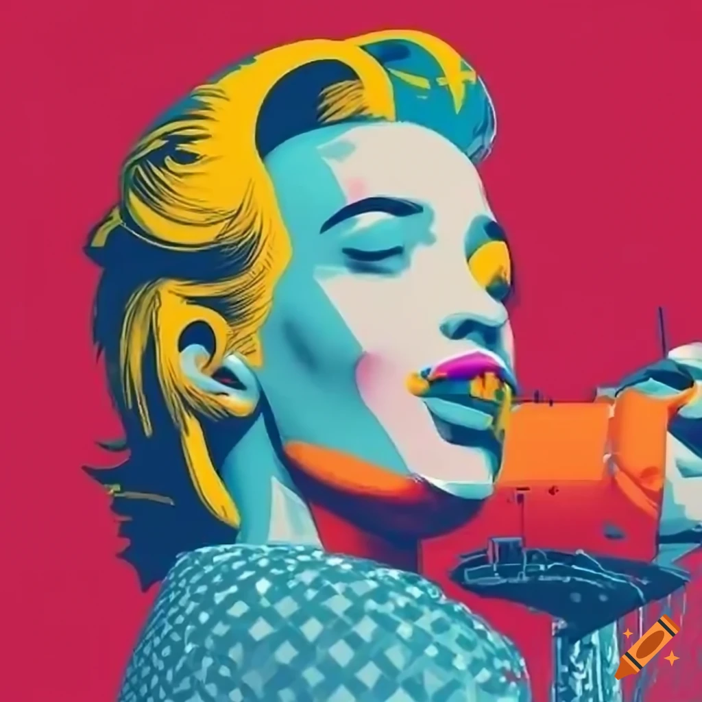 Interactive English learning exercise inspired by Pop Art with media ...