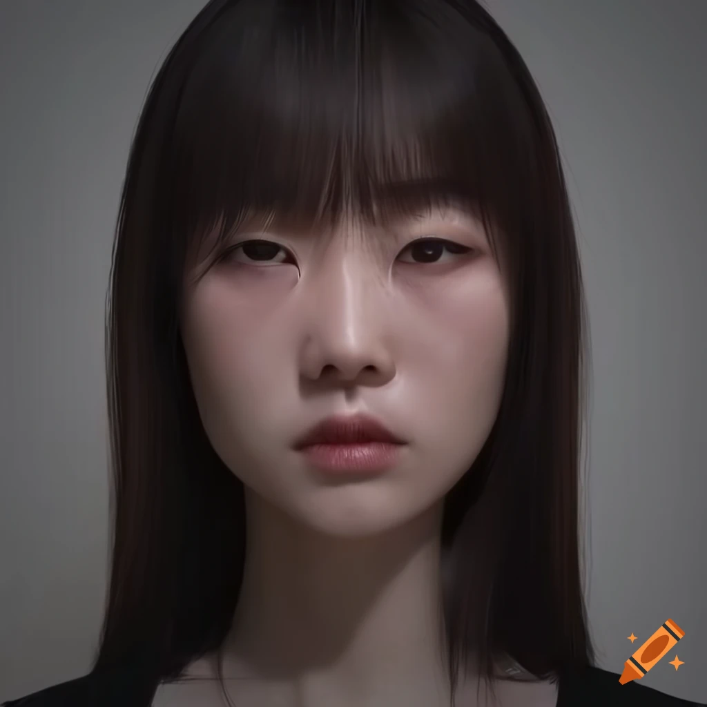 Makima, Japanese, woman, young, realistic face, realistic features on ...