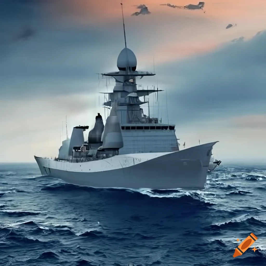 Ship military class ship frigate on Craiyon