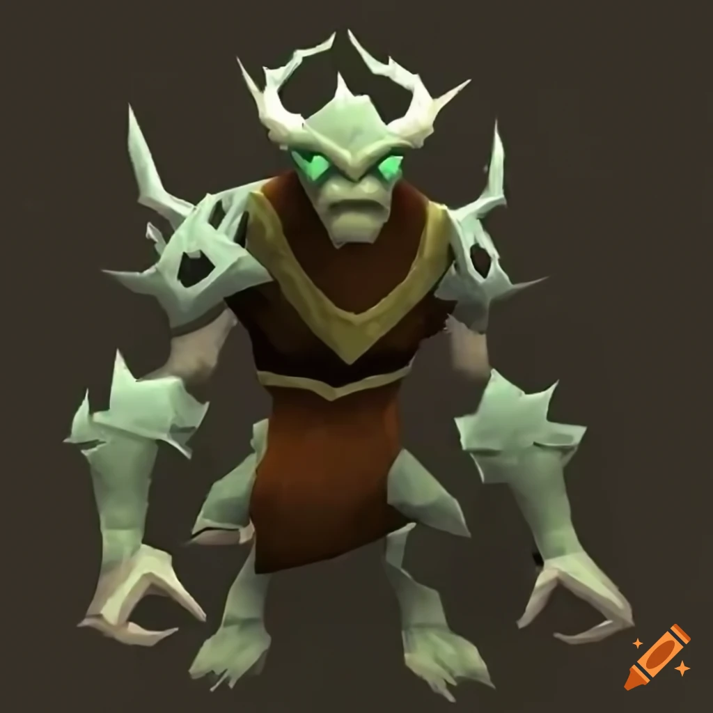 Oldschool runescape bosses on Craiyon