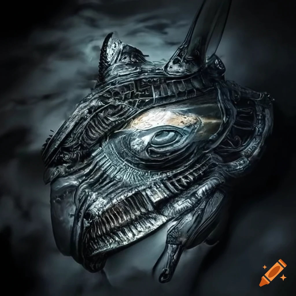Spaceship designed by h.r giger