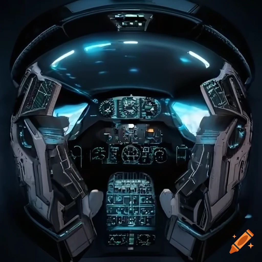 Futuristic Spaceship Cockpit