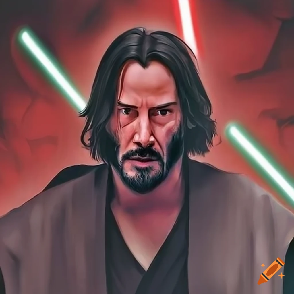 Keanu reeves: jedi master, or sith lord on Craiyon