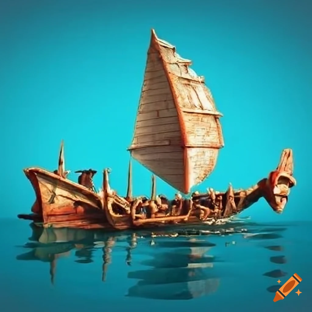 Mayan war boat