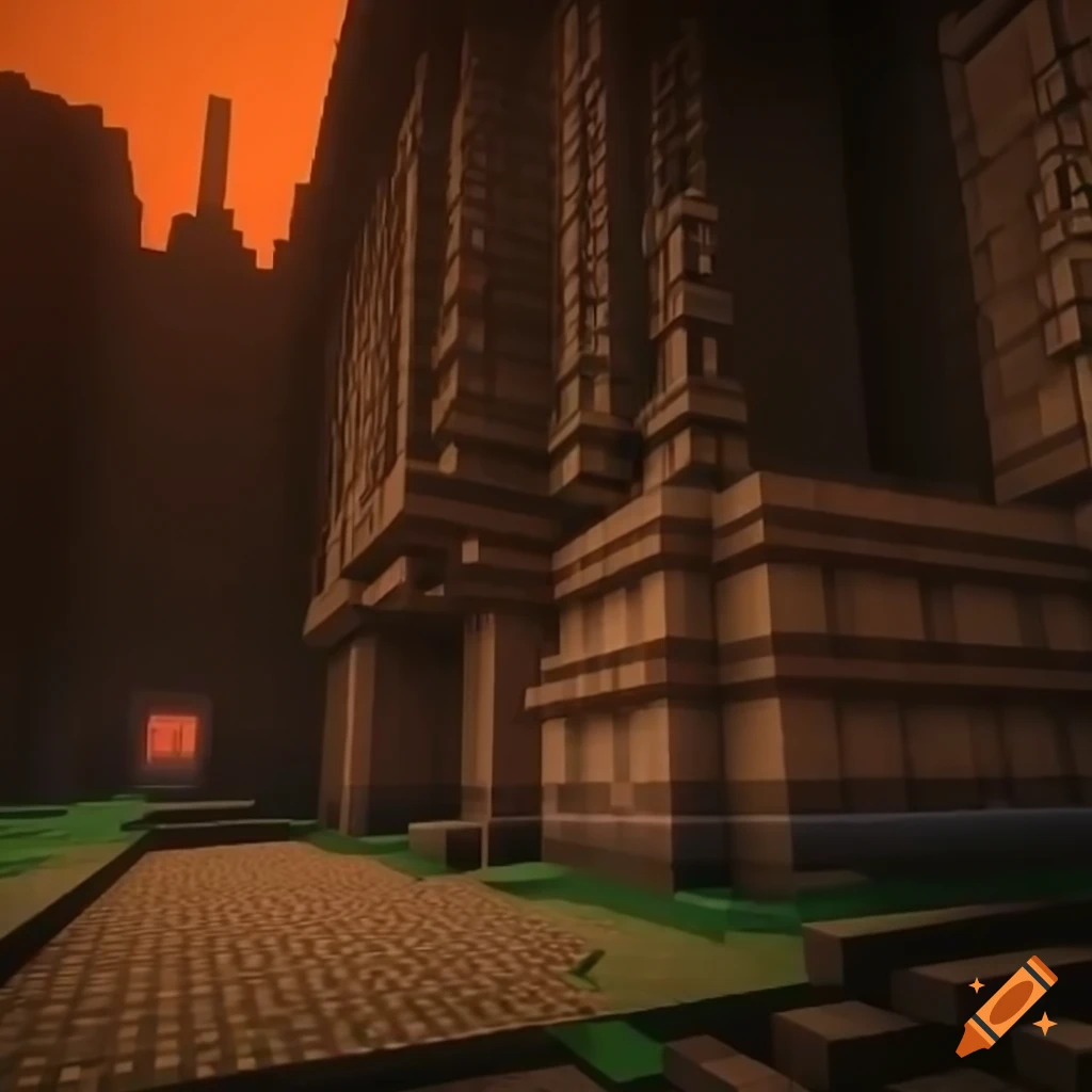 A dynamic cinematic film still of Minecraft 4k 16:9 on Craiyon