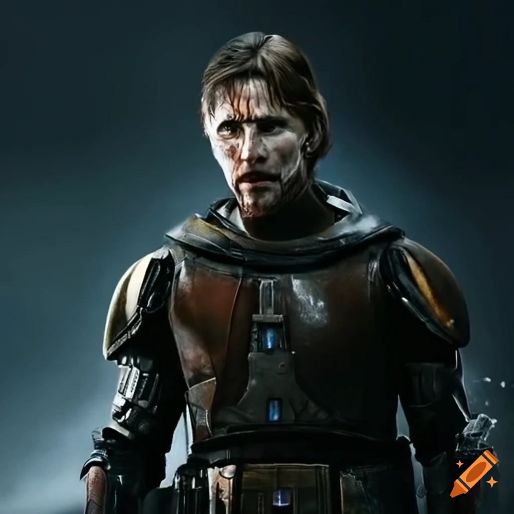 Actor Christian Bale as bounty hunter half-cyborg Beilert Valance for ...