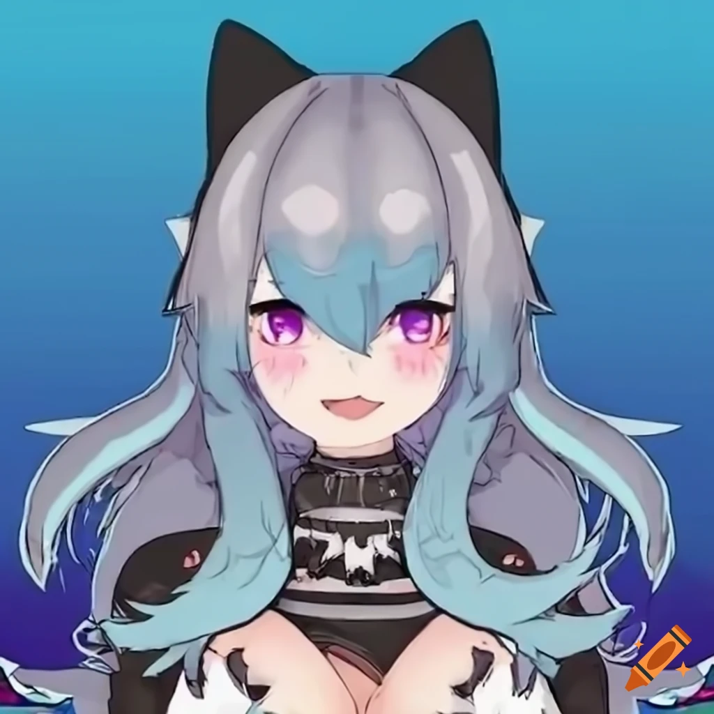 A popular shark vtuber with a cheerful personality